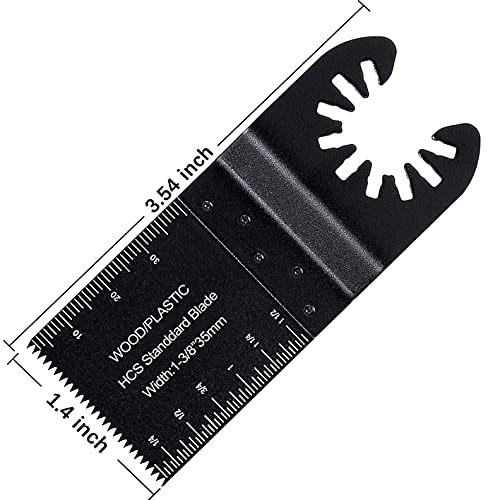 Oscillating Multi tool Saw Blades 25 pc Quick Release Tool kit for Wood Plastic Soft Metal Cutting Quick Release Saw Blades Compatible with Fein Multimaster Bosch Makita Milwaukee Rockwell Ryobi