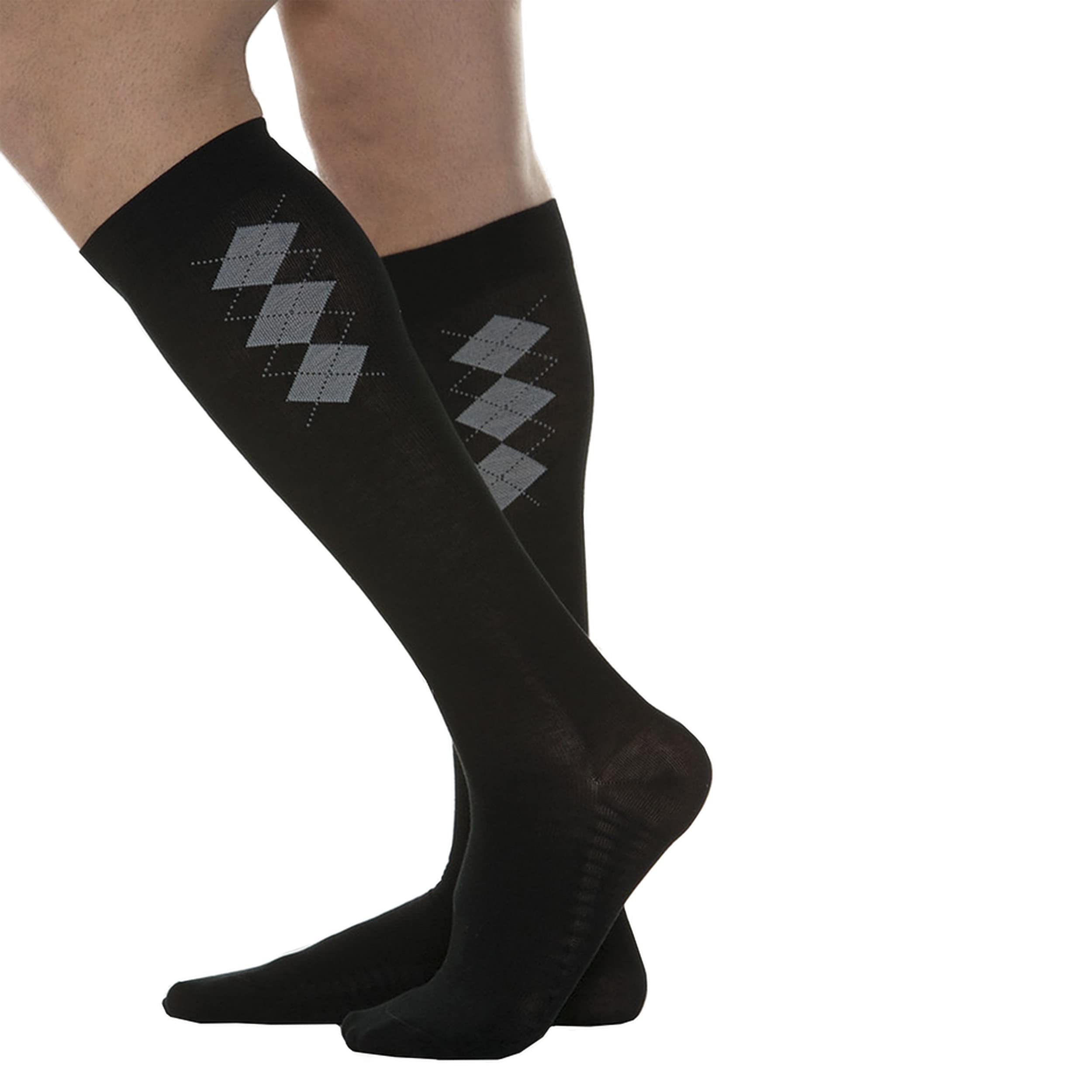 Maxar Men's Standard Knee High, Black, Large