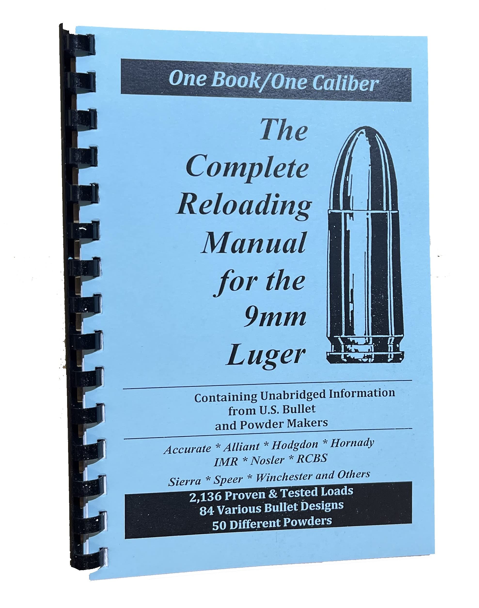Loadbooks USA, Inc. The Complete Reloading Book Manual for 9mm Luger., 9MMLUGER