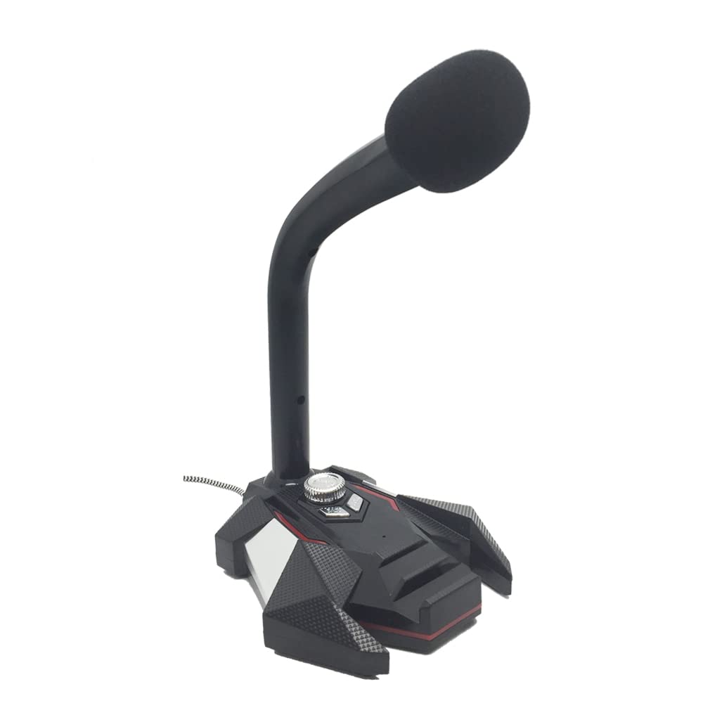 TEESX USB Multimedia Gaming Microphone,PC Microphone for Skype, Recording, Games(1.5m /5ft)
