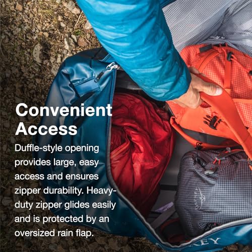 Osprey Transporter 120L Travel Duffel Bag, Venturi Blue