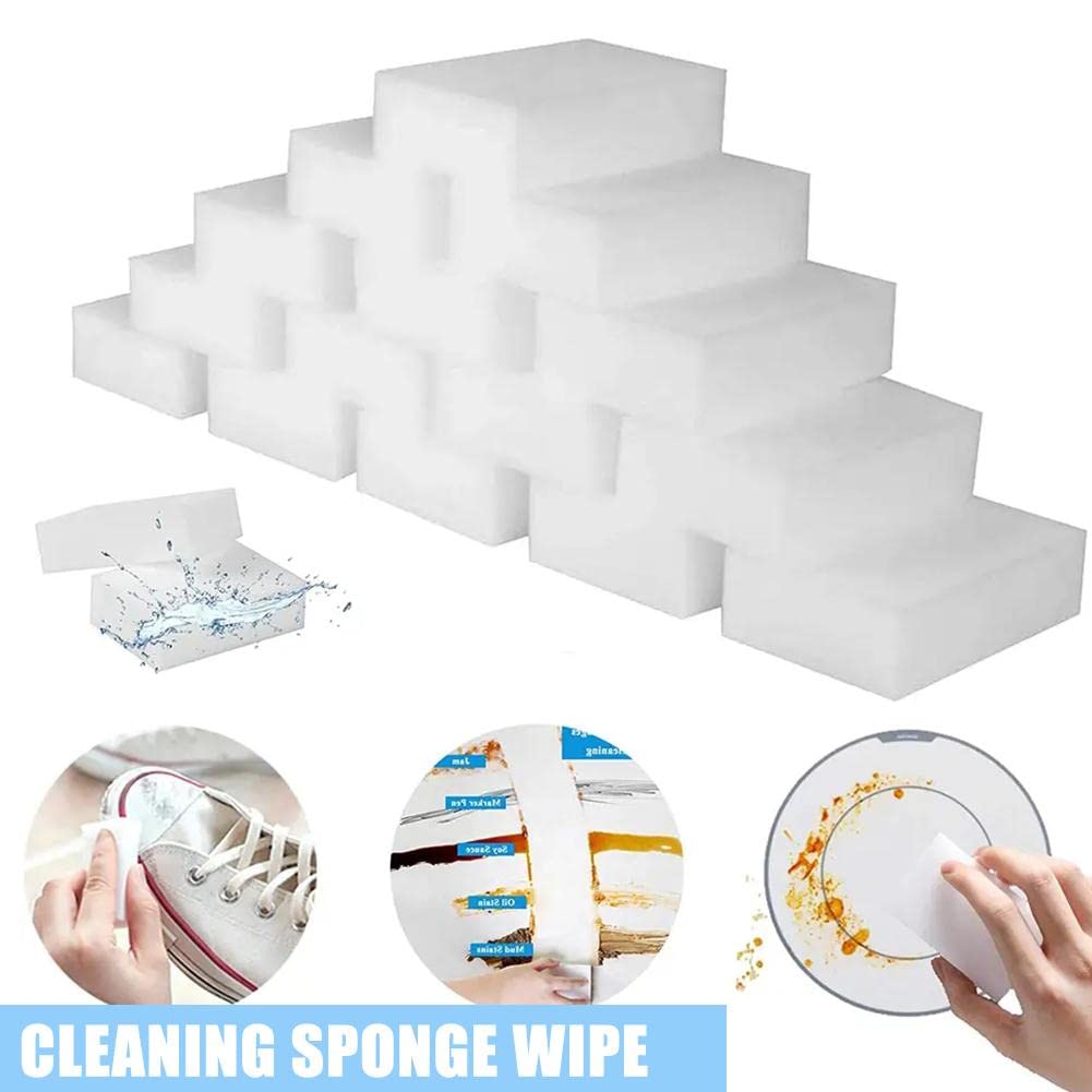 Magic Sponge Eraser,Multi-Functional Foam Cleaner,Multi Surface Scrubber Sponge Foam Pads,Household Cleaning Sponge for Kitchen,Furniture,Bathroom