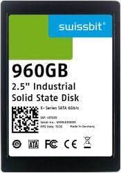 Swissbit SFSA960GQ2AK4TO-C-8C-236-STD, Solid State Drive, 960GB, 5V, 2.5" SATA SSD, X-75, 3D TLC, 0-70°C