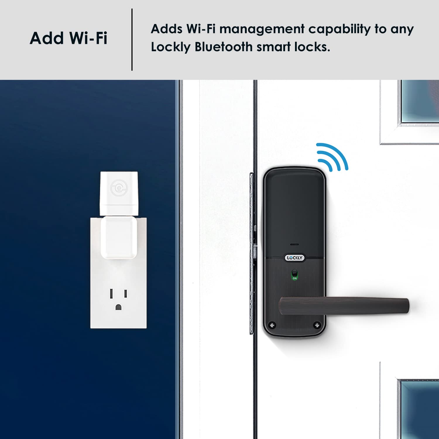 Lockly Secure Pro, Wi-Fi Smart Lock, Keyless Entry Door Lock, PIN GenieĀ® Keypad, 3D Biometric Fingerprint Sensor & Secure Link Wi-Fi Hub, Smart Hub