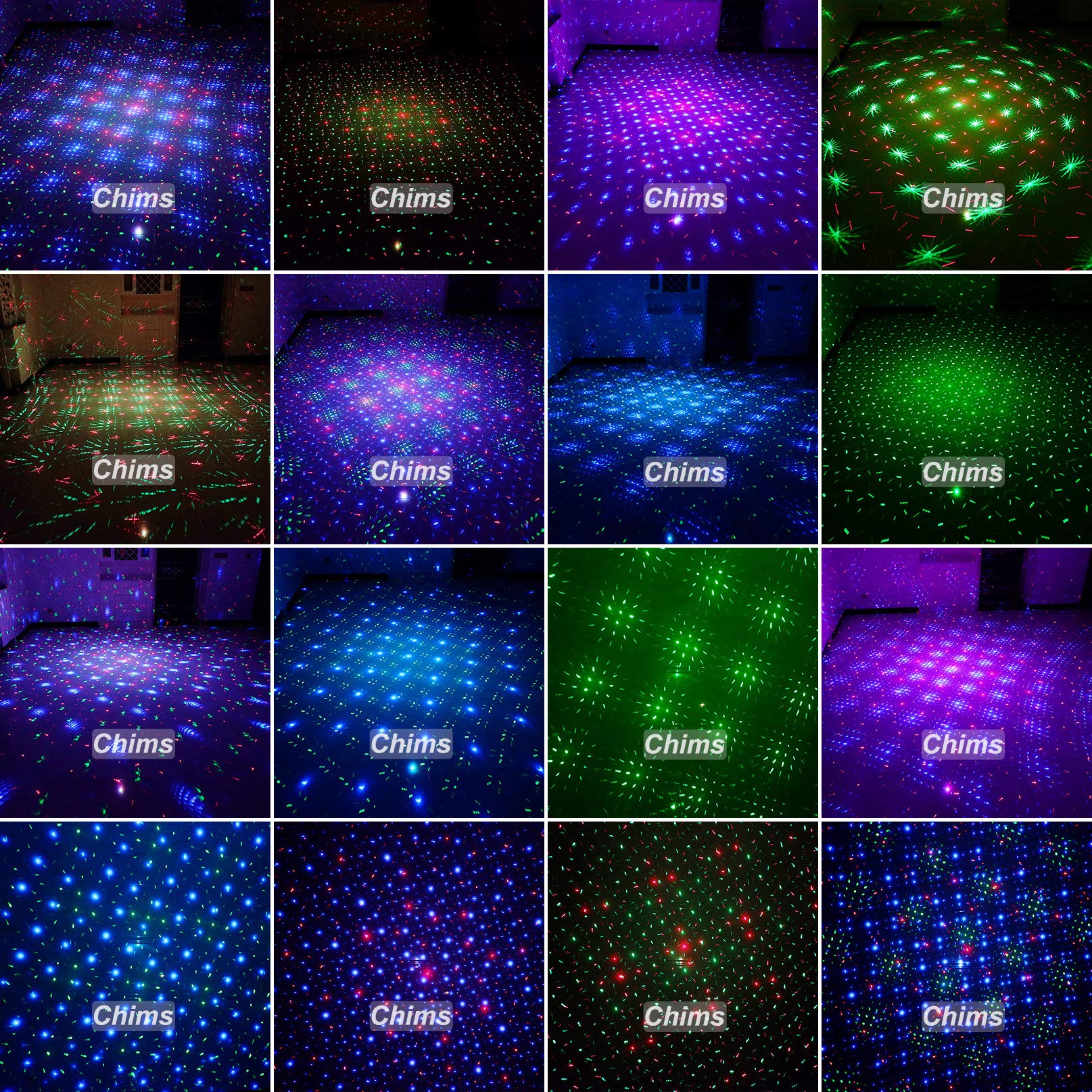 Mini Party Lights, Chims RGB Starry Sky with Sunset Light Show DJ Party Home Disco Light Portable Music Activated Stage Light for Christmas Thanksgiving Holiday Party Disco Birthday Xmas Gift