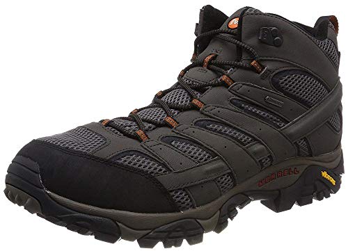 Merrell Men's Moab 2 MID GTX High Rise Hiking Boots, Black/Black, 11