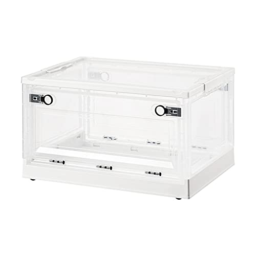 YUEHUA Collapsible Storage Bins with Lids, 40 Liter Large Storage Bins with Lids, Plastic Storage Bins, Plastic Tote for Home/Bedroom/Kitchen/Office/Travel