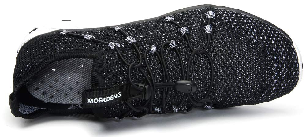MOERDENG Men's Quick Drying Water Shoes Lightweight Aqua Shoes for Sports Outdoor Beach Pool Exercise Dark Grey 11