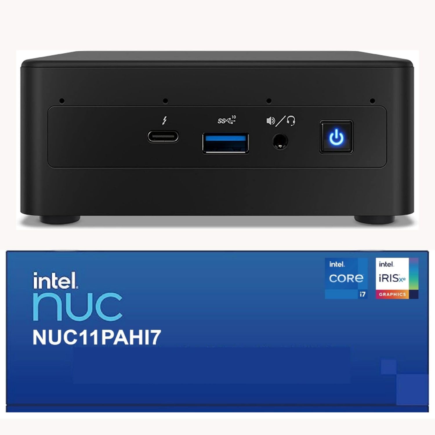 NUC Intel 11 Business Mini PC Desktop, Intel Core i7-1165G7, 16GB DDR4 RAM, 1TB PCIe M.2 SSD, Wi-Fi 6, HDMI, RJ45, MiniDP, Bluetooth, Windows 11 Pro, Black