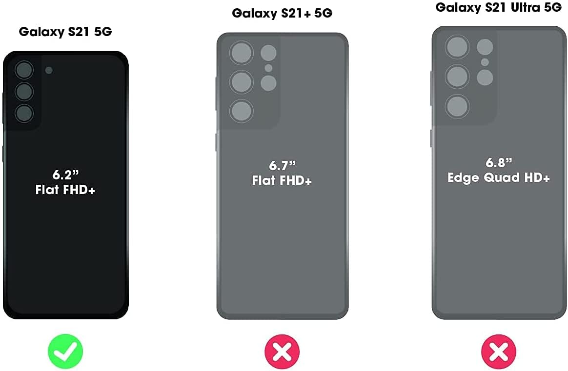 OtterBox + PopGrip Symmetry Series Case for Galaxy S21 5G (ONLY - NOT for The Plus Or Ultra Models) - Non-Retail Packaging - Black