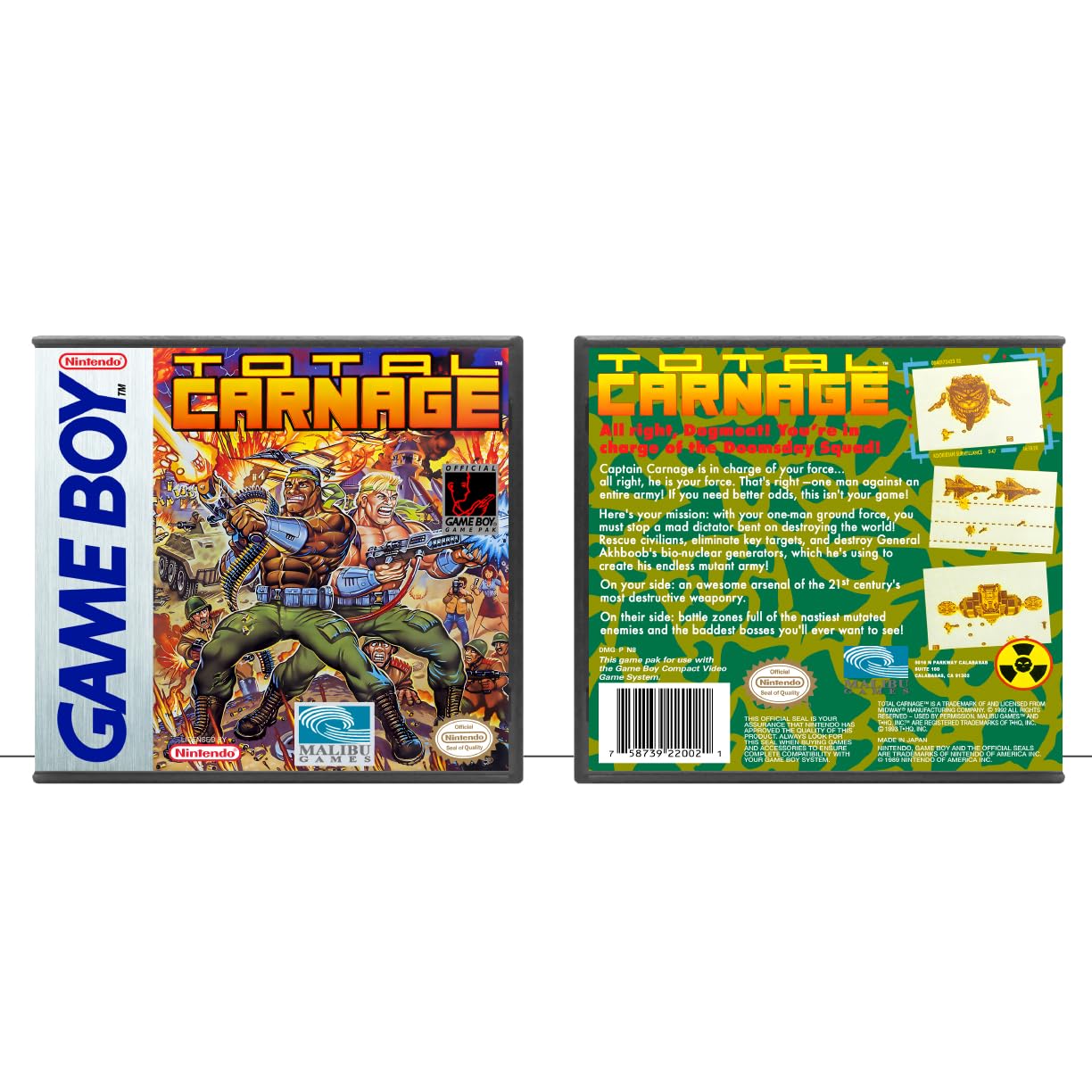 Total Carnage | (GB) Game Boy - Game Case Only - No Game
