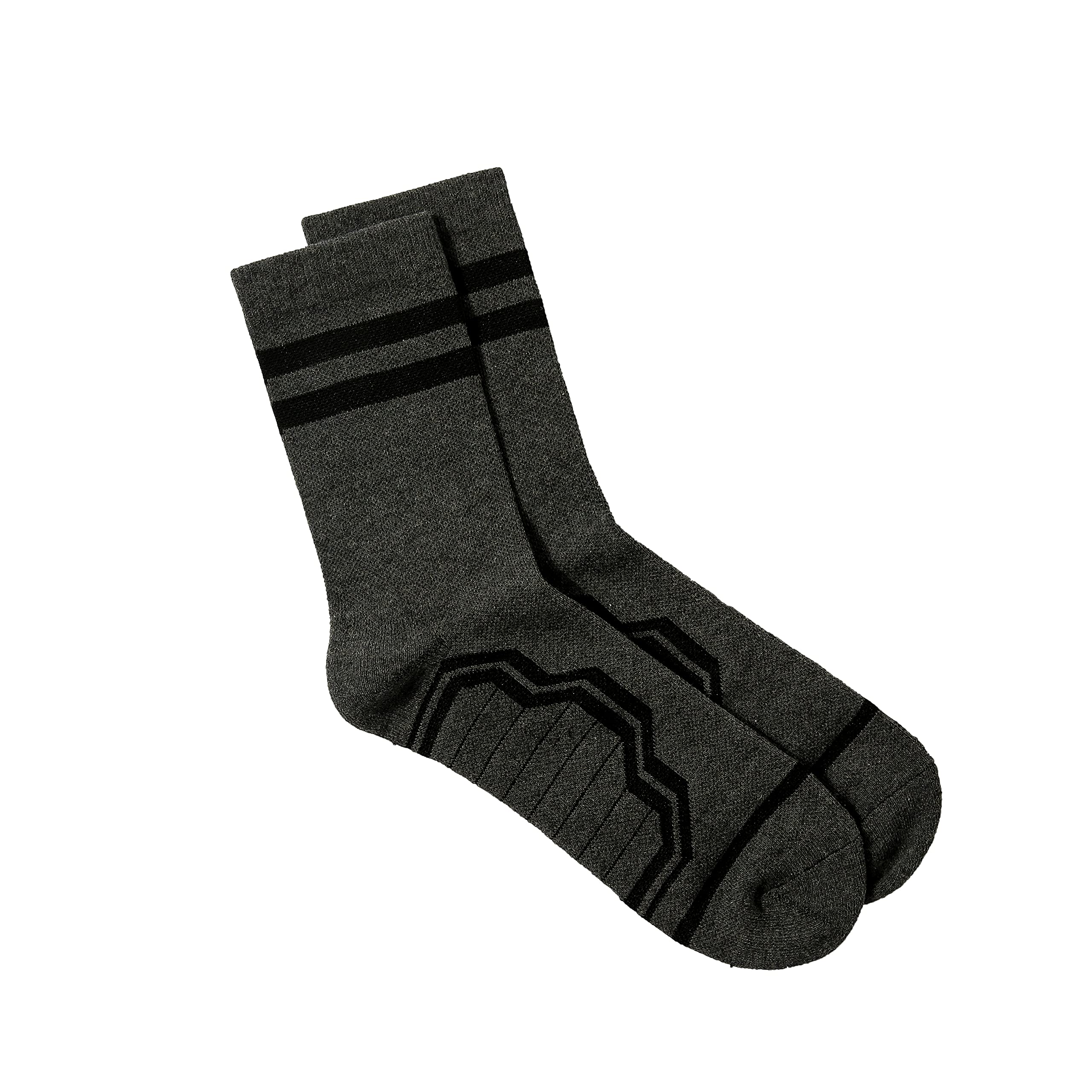 Performance Crew Socks - Moisture Wicking Control Comfort Fit Cushioned socks with Arch Compression 3-Pairsā¦