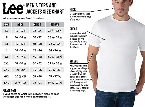 Lee Men's Short Sleeve Graphic T-Shirt, Burgundy Heather Vintage Denim