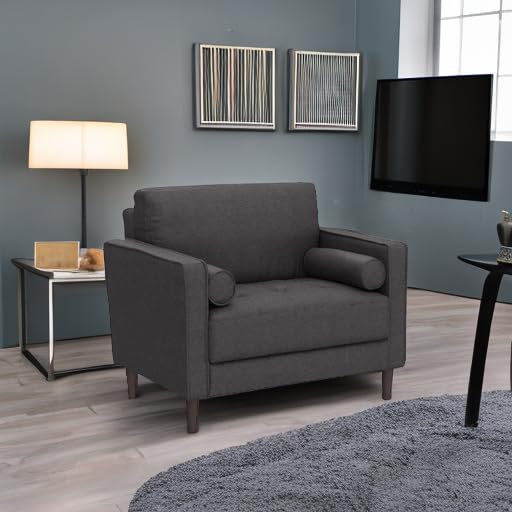 LifeStyle Solutions Arm chair, 39.8" W x 31.1" D x 33.5" H, Heather Grey