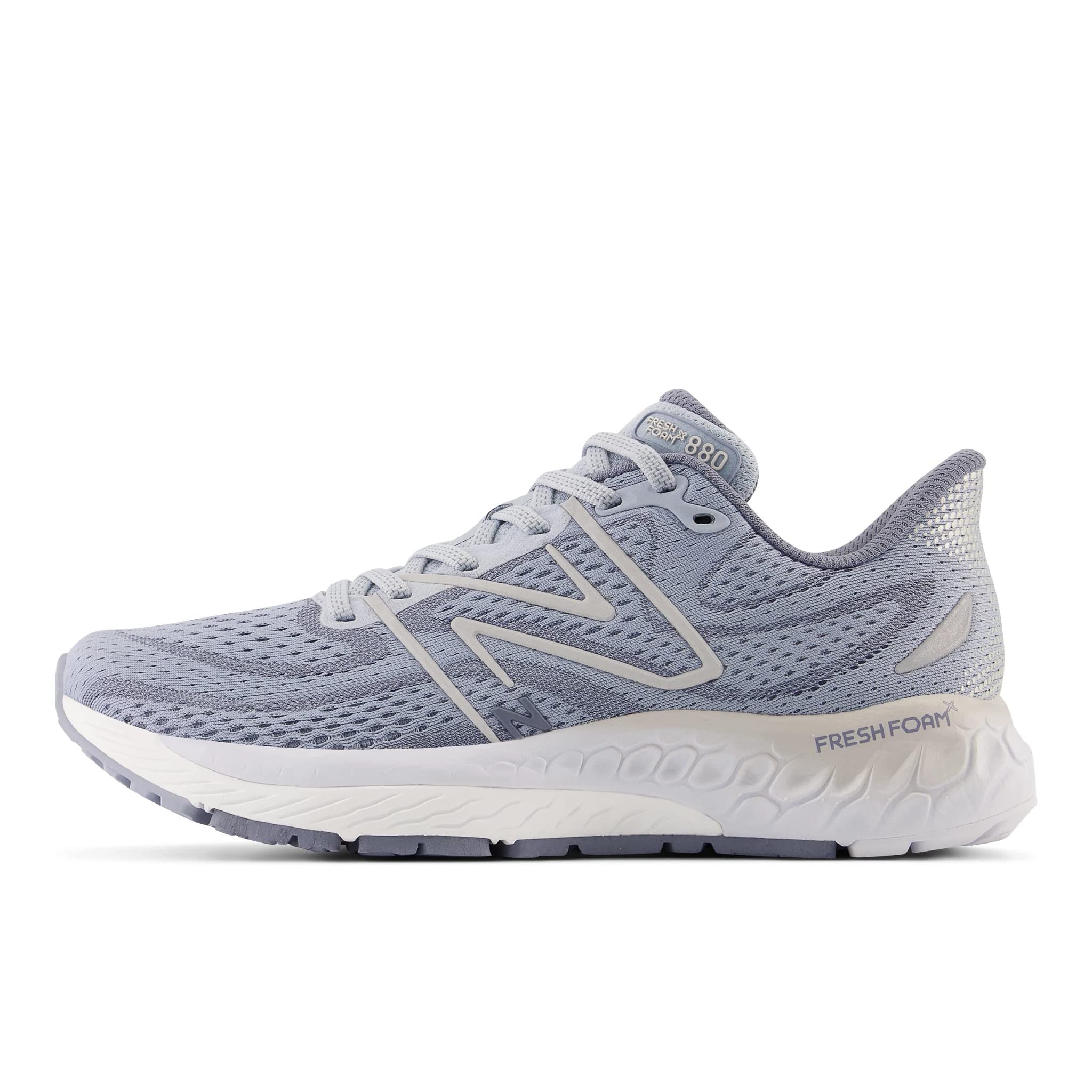 New Balance Women's W880G13 Running Shoe, Light Arctic Grey/Arctic Grey/Light Silver Metallic, 8