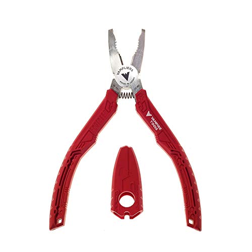 VAMPLIERS 6.25" Screw Extraction Multipurpose Pliers with Unique Non-Slip Jaws. Patented Stripped Screw Remover Tool. Effeciently extracts any damaged or rusted screws/fasteners. Made in Japan: VT-001