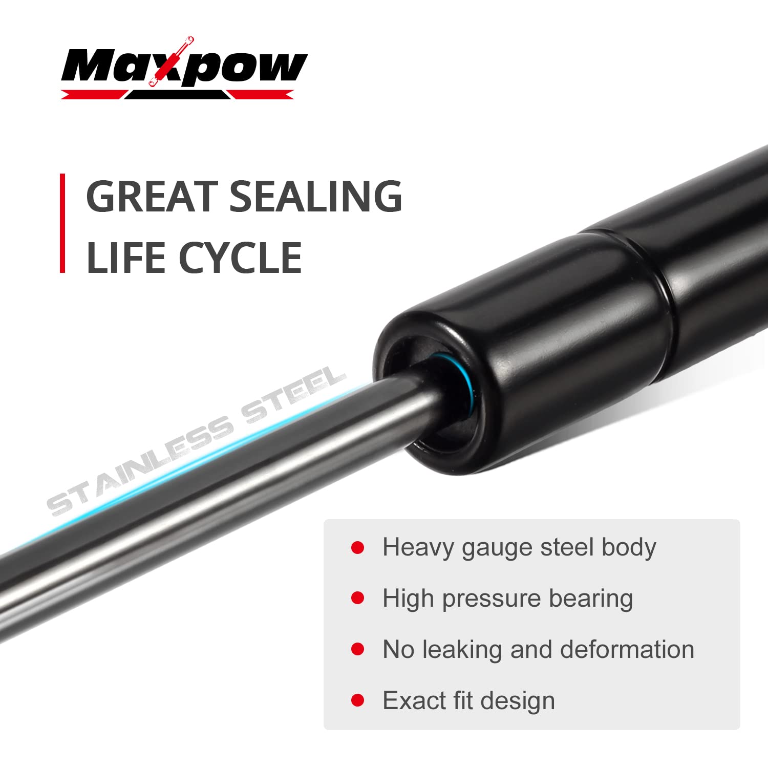 Maxpow 2 Rear Trunk Lift Support Compatible with Ford Taurus 2010 2011 2012 2013 2014 2015 2016 2017 without Spoiler SG404090 PM1129 Trunk Lift Trunk Struts Shocks