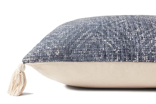 Loloi P0621 Pillow Cover, 22" x 22", Blue