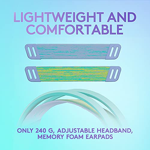 Logitech G335 Wired Gaming Headset, with Flip to Mute Microphone, 3.5mm Audio Jack, Memory Foam Earpads, Lightweight, Compatible with PC, PlayStation, Xbox, Nintendo Switch - Mint