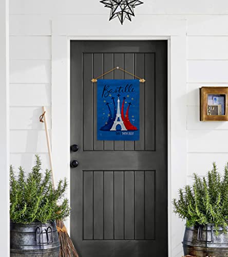 Ornament Collection Bastille 14th July Garden Flag Set Wood Dowel Regional Day French National CelebrationFrance Country House Decoration Banner Small Yard Gift Double-Sided, Made in USA
