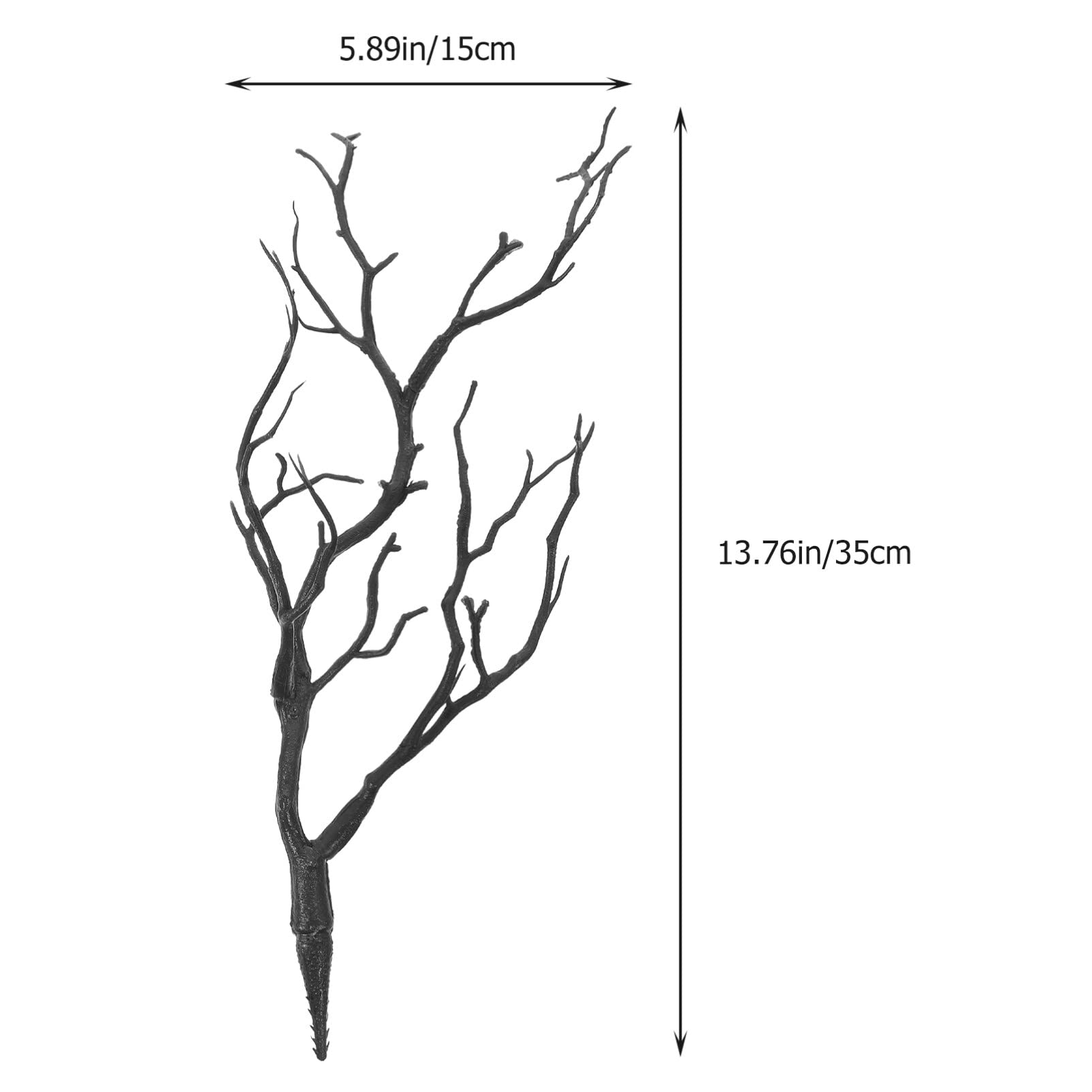 MAGICLULU Decorative Tree Branches 4pcs Plastic Artificial Dry Plant Tree Branch Antler Dried Branches Decorative Plant Twigs Branch Manzanita Trees Vase Decor