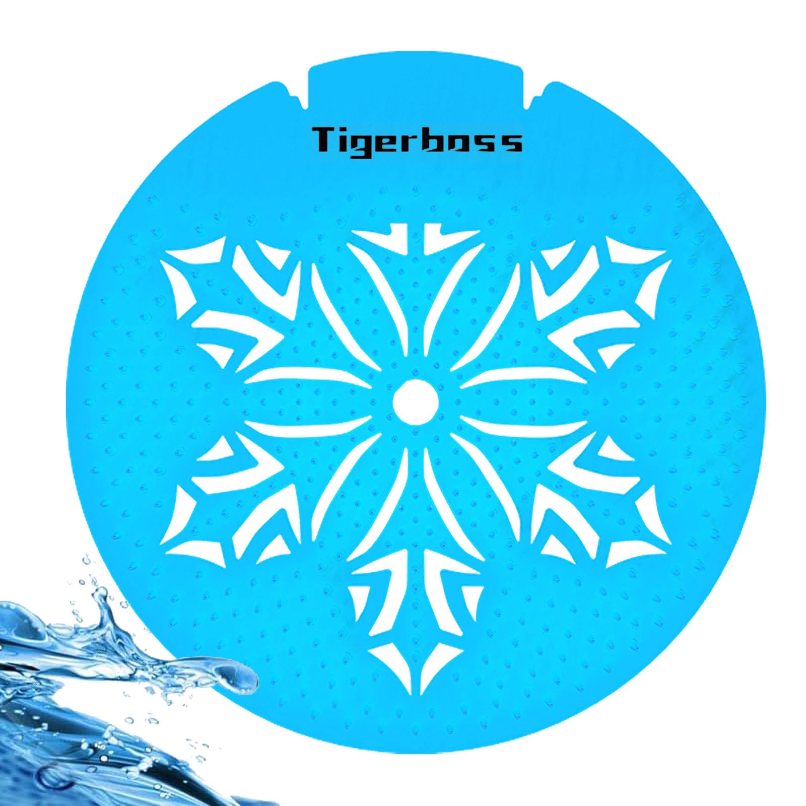 Tigerboss Urinal Screen Deodorizer (30 Pack) - Scent Lasts for Up to 30 Days – Anti-Splash &Ideal for Any Public Business Facilities Bathrooms Blue