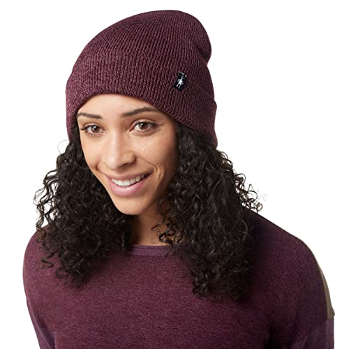Smartwool Cozy Cabin Merino Wool Hat For Men and Women, Argyle Purple Heather, One Size