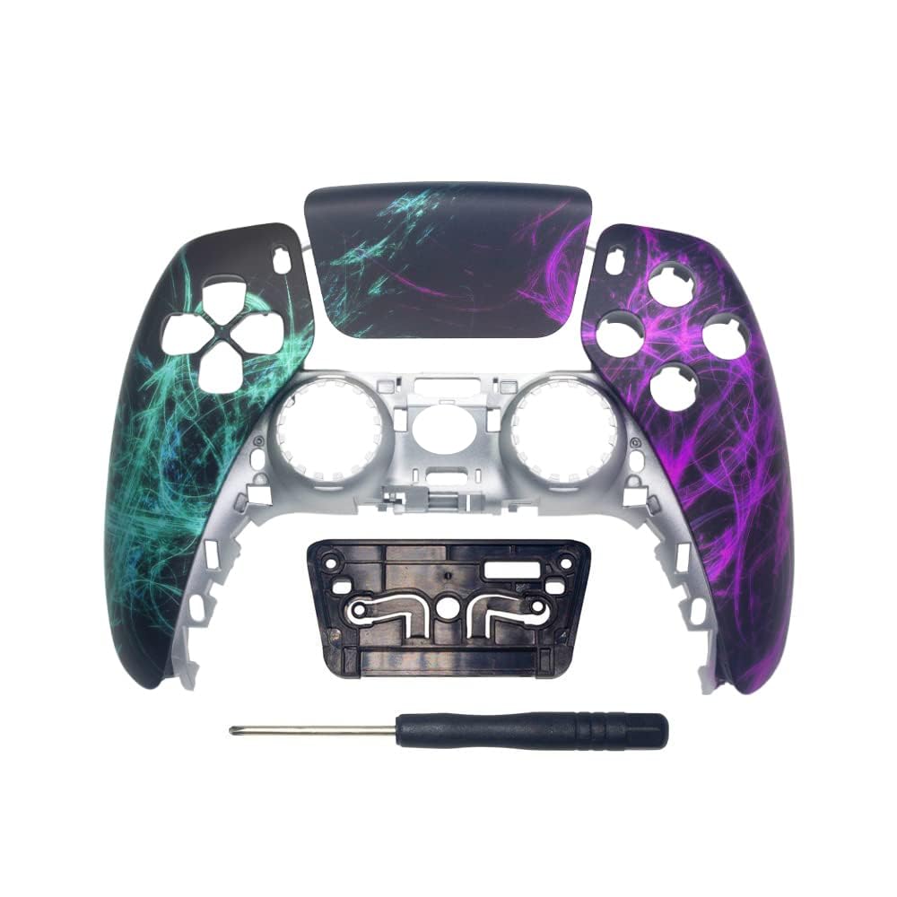 Touchpad Front Housing Shell for PS5 Controller DIY Shell Custom Touch Pad Cover Faceplate BDM-010/020 (Pink)