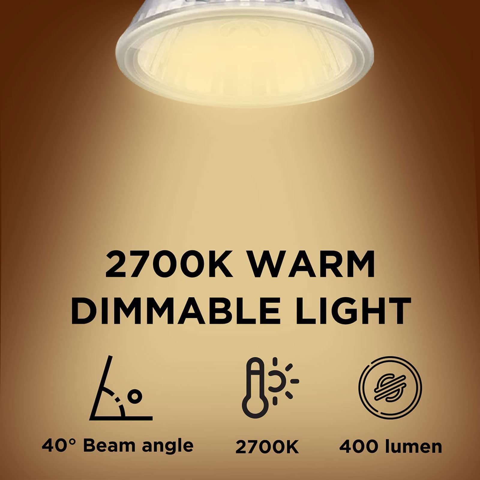 MR16 GU5.3 Halogen Light Bulbs (10 Pack) 20W 12V 3000k Warm White Spotlight Precision Halogen Reflector Fiber Optic Light Bulb 12V 20W for Landscape Light,School,Family,Tunnel Light