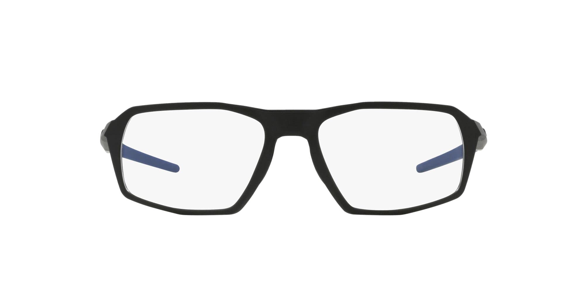 Oakley Men's Ox8170 Tensile Square Prescription Eyewear Frames, Satin Black on Blue/Demo Lens, 54 mm