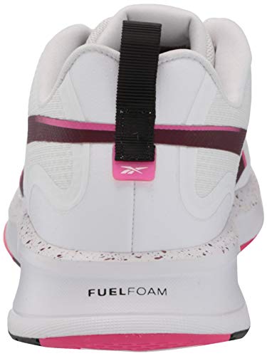 Reebok womens FUSIUM RUN LITE,White/Maroon/Proud Pink,10 M US