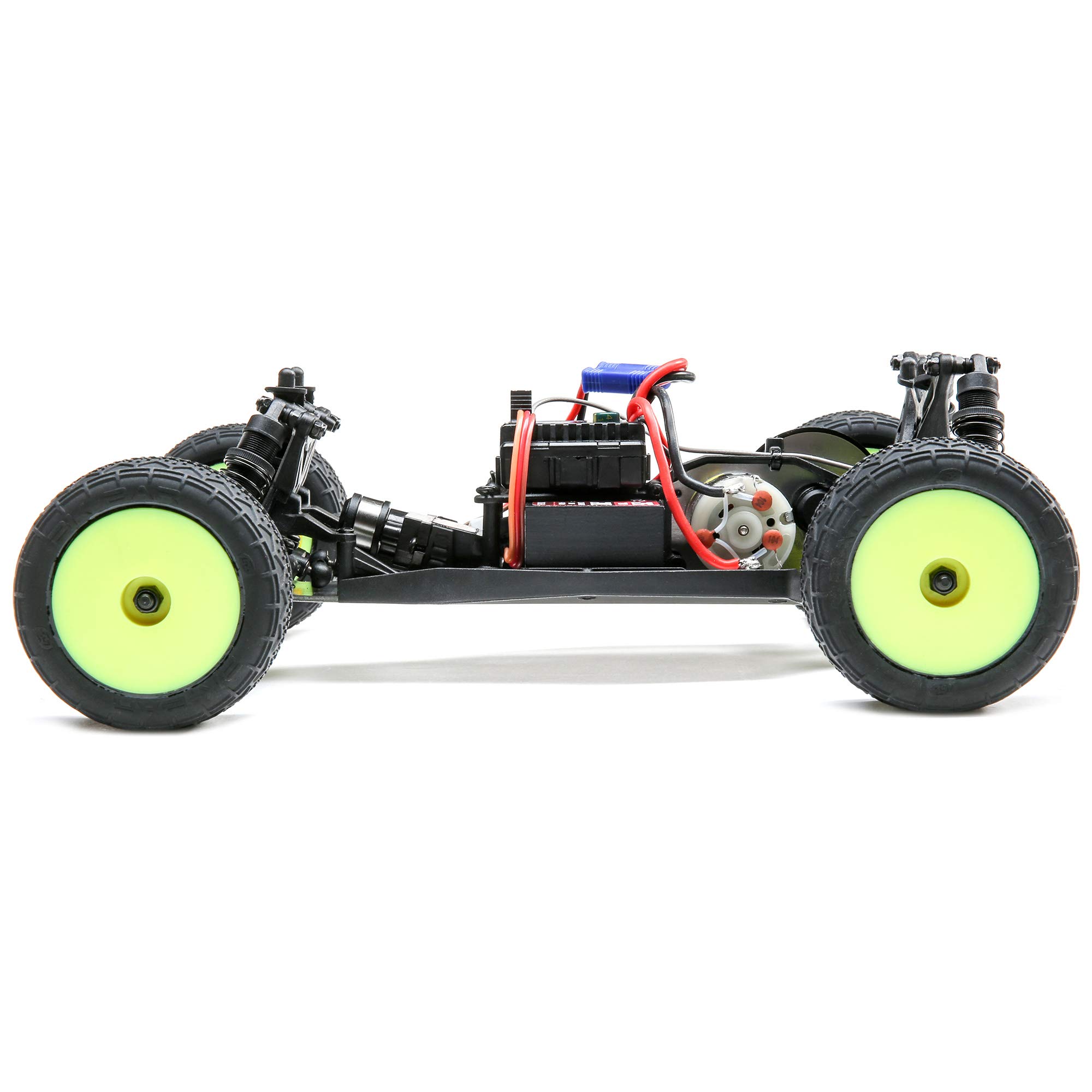 Losi 1/18 Mini-T 2.0 2 Wheel Drive Stadium RC Truck Brushed Ready to Run Battery Receiver Charger and Transmitter Included Red/White LOS01015T1