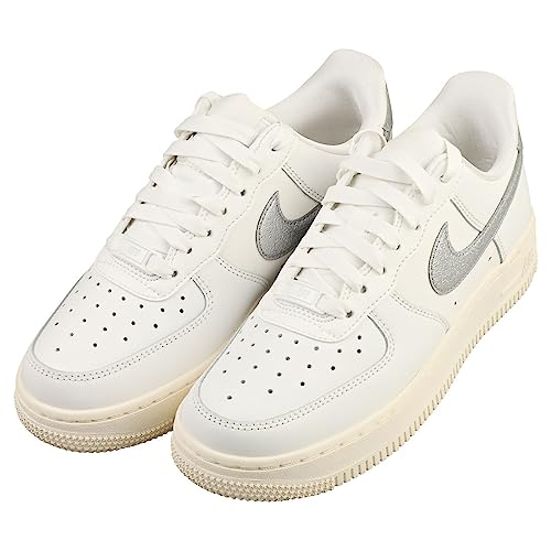 Nike Air Force 1 Low Women Summit White/Metallic Silver DQ7569-100 7.5