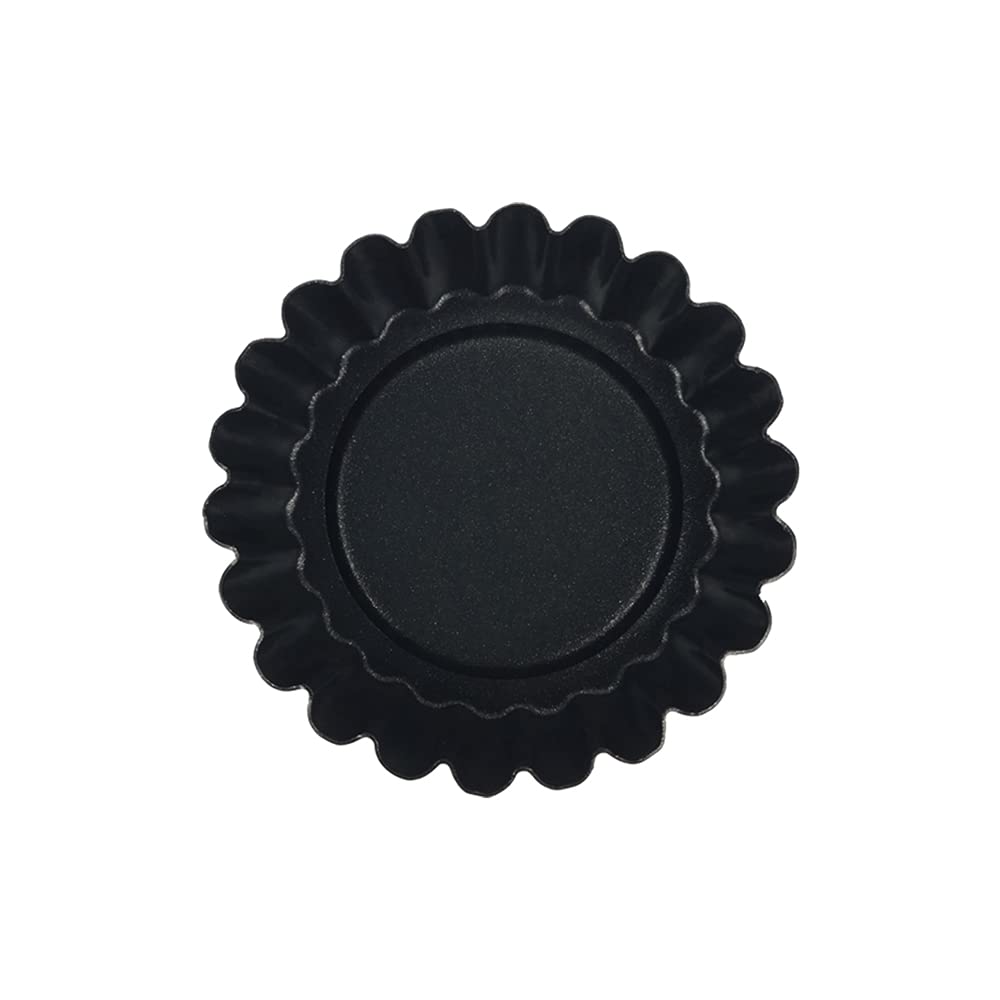 StyleMbro Air Fryer Muffin Pan Single Mini Individual 3.1" Nonstick Teflon Coated for Baking Muffin Donut Tart Cupcake Accessory Aluminum Carbon Steel (Tart, 3)