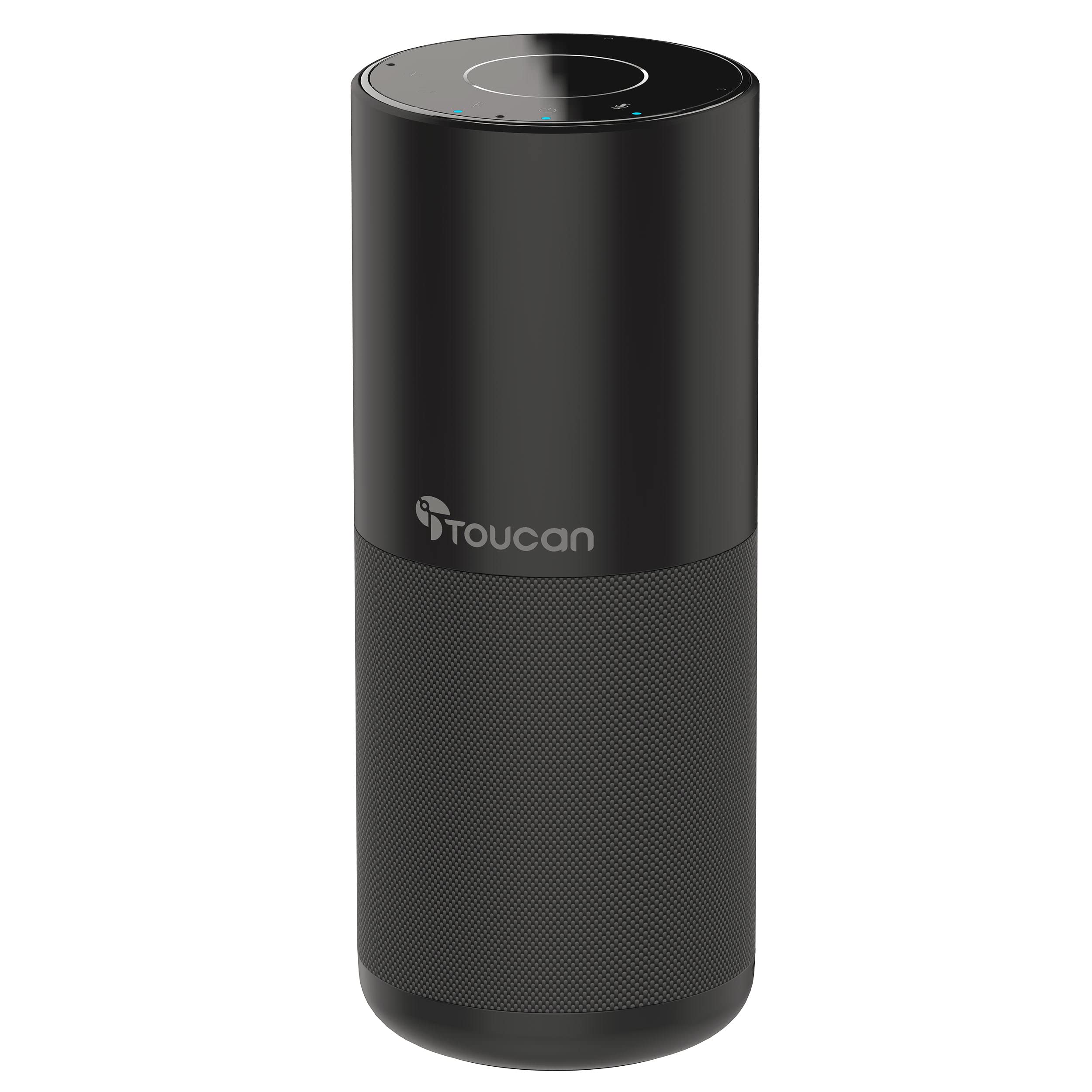 TOUCAN Conference Speakerphone with 4 Built-in Echo-Canceling Microphone | Home Office, Conference Room Meeting Use | Bluetooth Enabled Conference Speaker