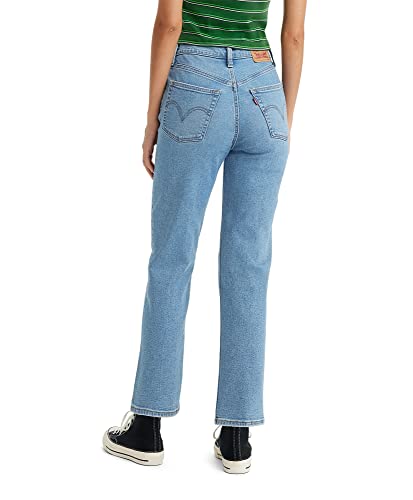 Levi's Women's Ribcage Straight Ankle Jeans, Medium Indigo Worn in, 29