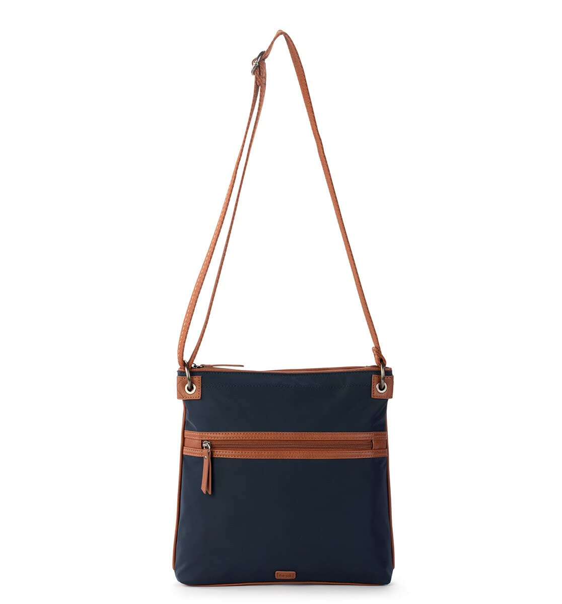 The Sak Esperato Nylon Flat Crossbody in Eco Twill, Adjustable Repreve Webbing Strap, Navy