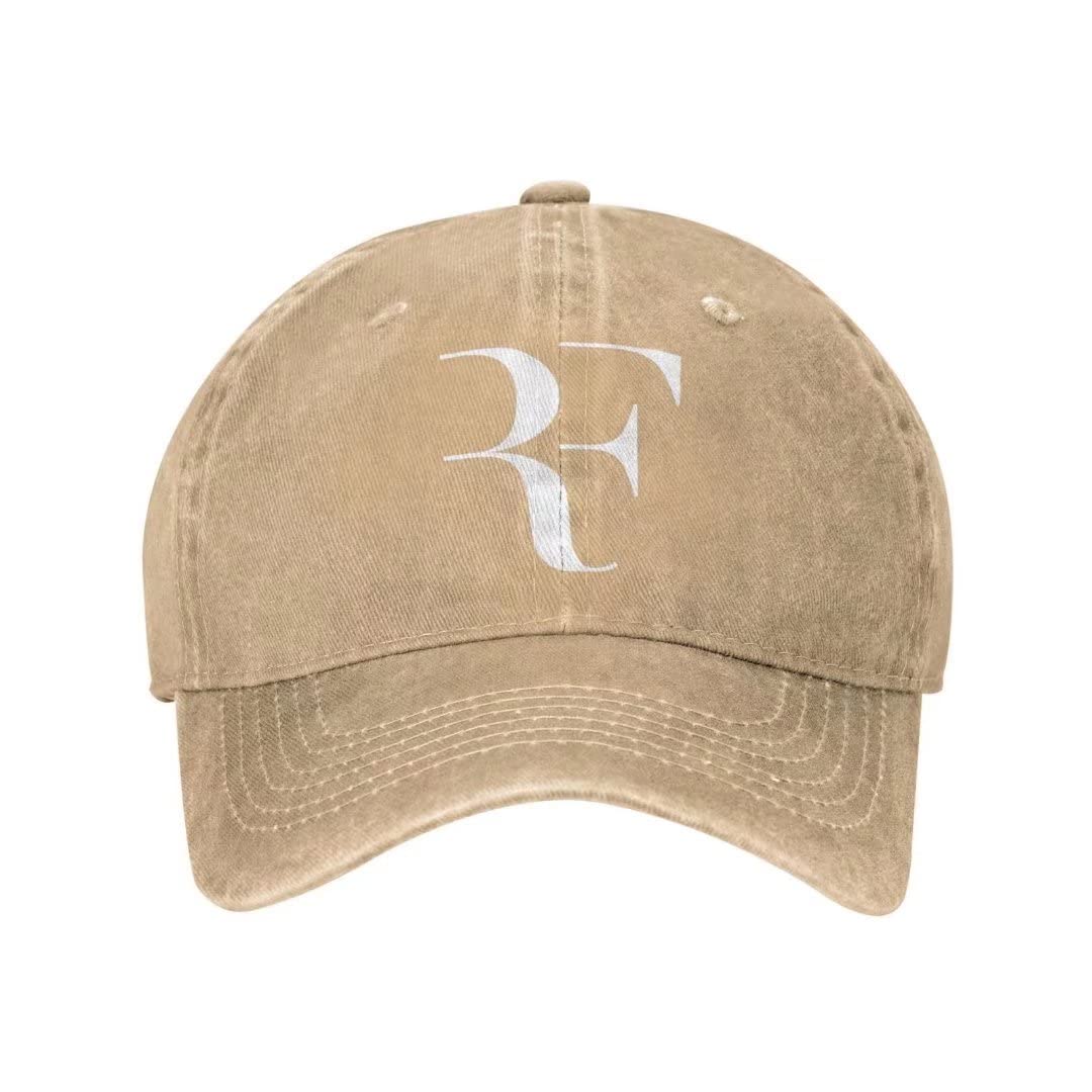ROGER FEDERER Hat Adjustable Trucker Hats for Women's Men's Classic Tennis Baseball Cap Natural