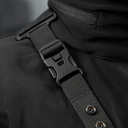 M-Tac Tactical Large Crossbody Bag for Men - Concealed Carry Sling Bag - Black CCW Chest Bag - Elite Sphaera Shoulder Bag (Hex, Loop Panel)