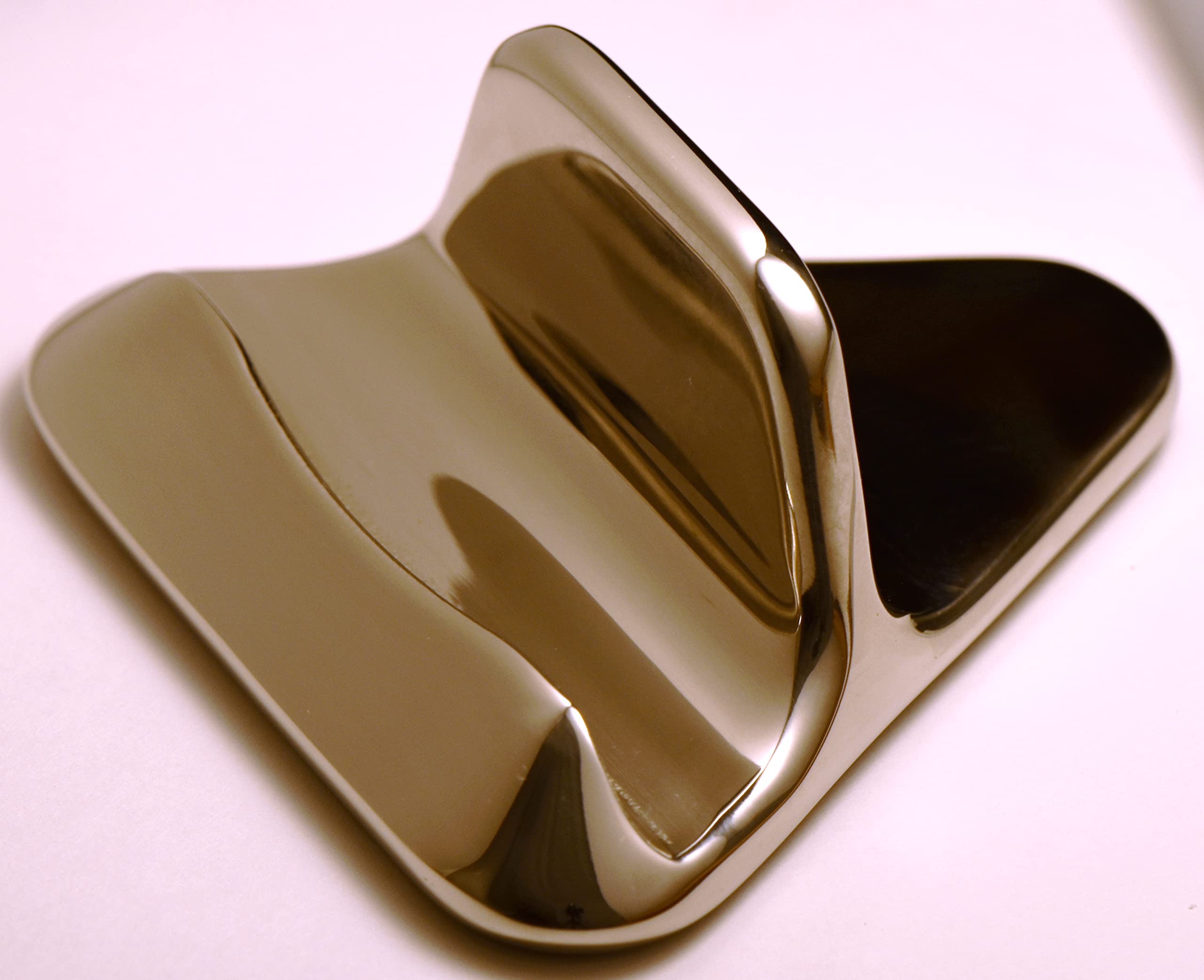 TrueGem Cell Phone or Tablet Stand. 1/2 lb. of Stainless Steel. iPhone, ipad, Cellphone, Mobile Phone Holder for Desk.