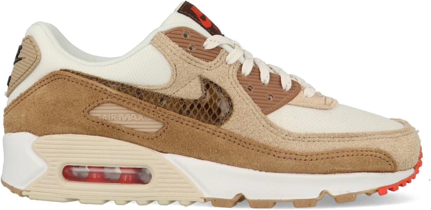 Nike Air Max 90 Womens Pale Ivory/Picante Red Size 7.5