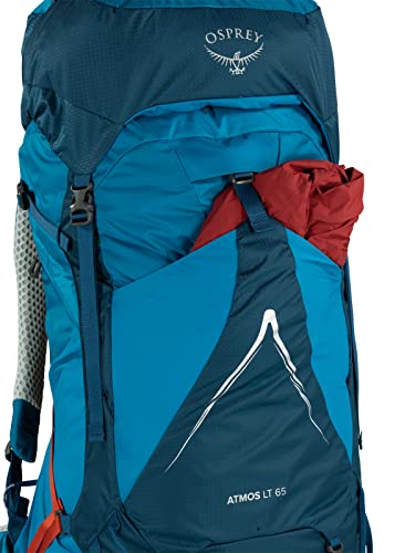 Osprey Atmos AG LT 65L Men's Backpacking Backpack, Scenic Valley/Green Peppercorn, Small/Medium