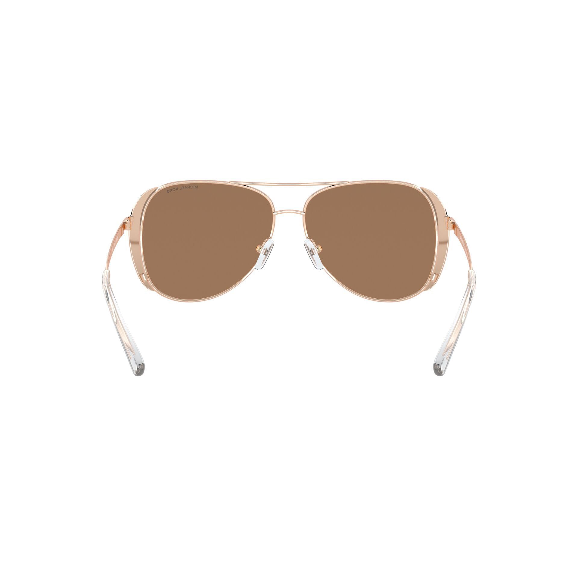 Michael Kors MK1082 Chelsea Glam Rose Gold Frame/Rose Gold Flash Lens One Size