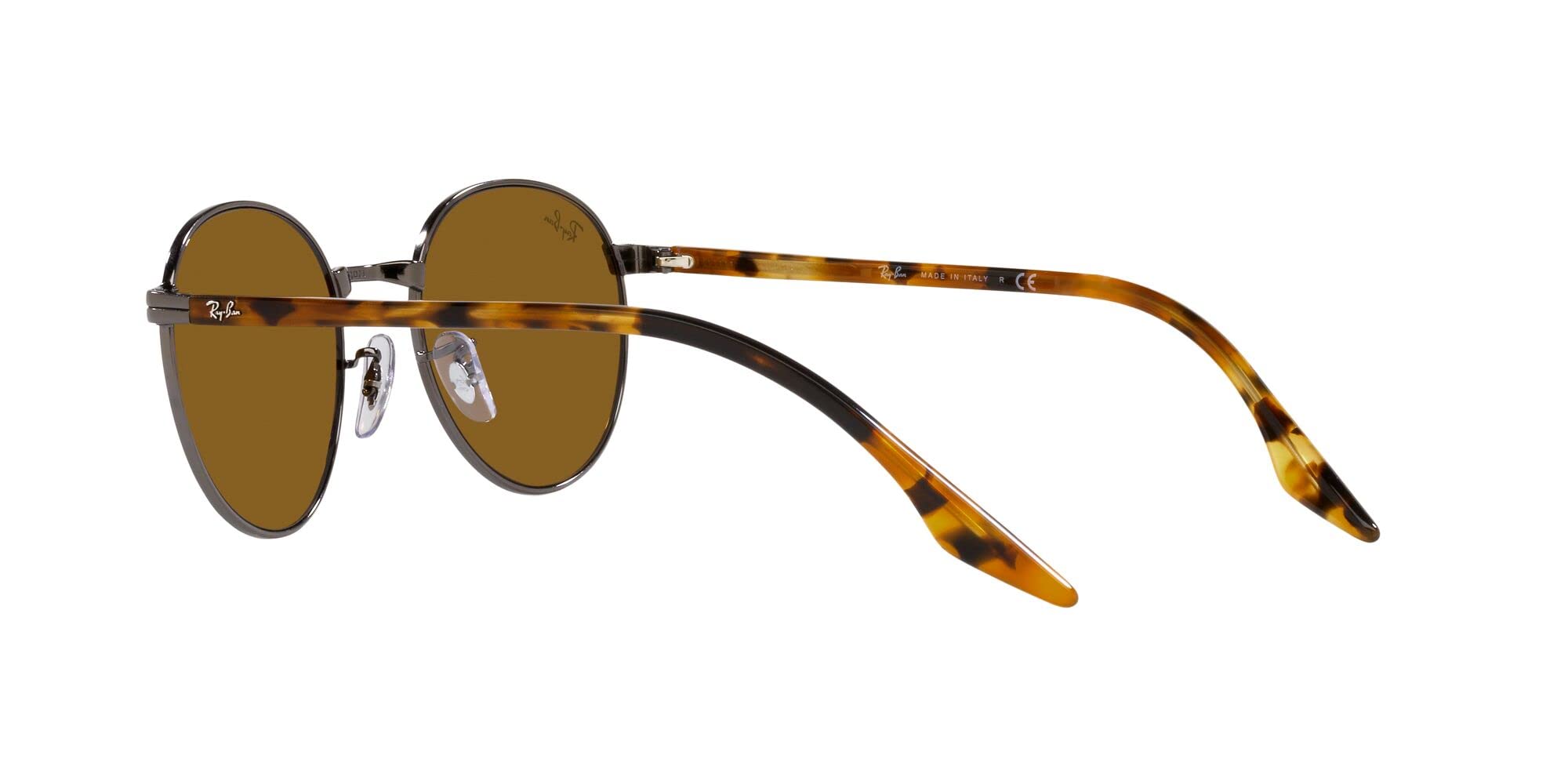 Ray-Ban RB3691 Round Sunglasses, Gunmetal/Polarized Blue, 48 mm