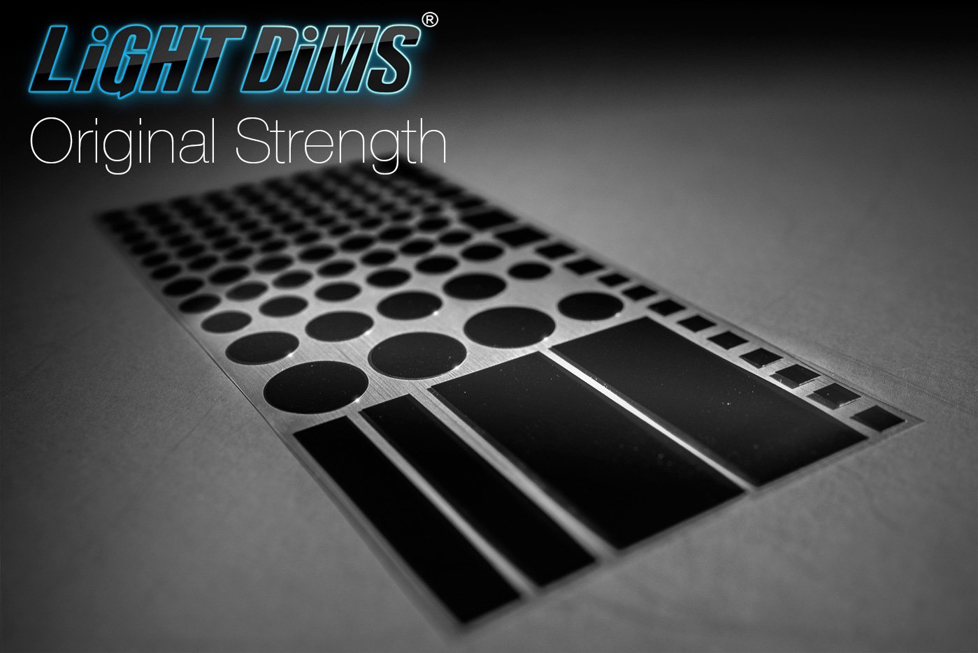 LIGHTDIMS Original Strength - LED dimming Covers for Routers, Electronics and Appliances and More. Dims 50-80% of Light, in Minimal Packaging Light (1 sheet).