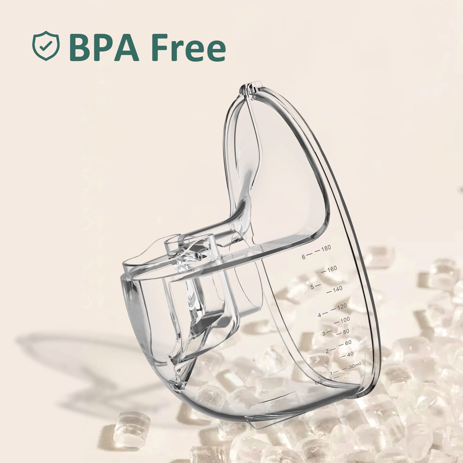 MomMed Double Wearable Breast Pump & Breast Pump Accessories Milk Collector Compatible with MomMed S18/S21