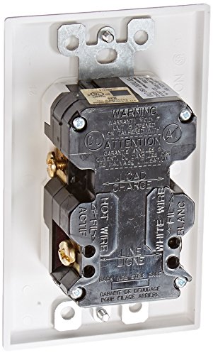 Leviton 5280-W 15 Amp, 125 Volt, Decora Plus Duplex Surge Suppressor Receptacle, Straight Blade, Industrial Grade, White