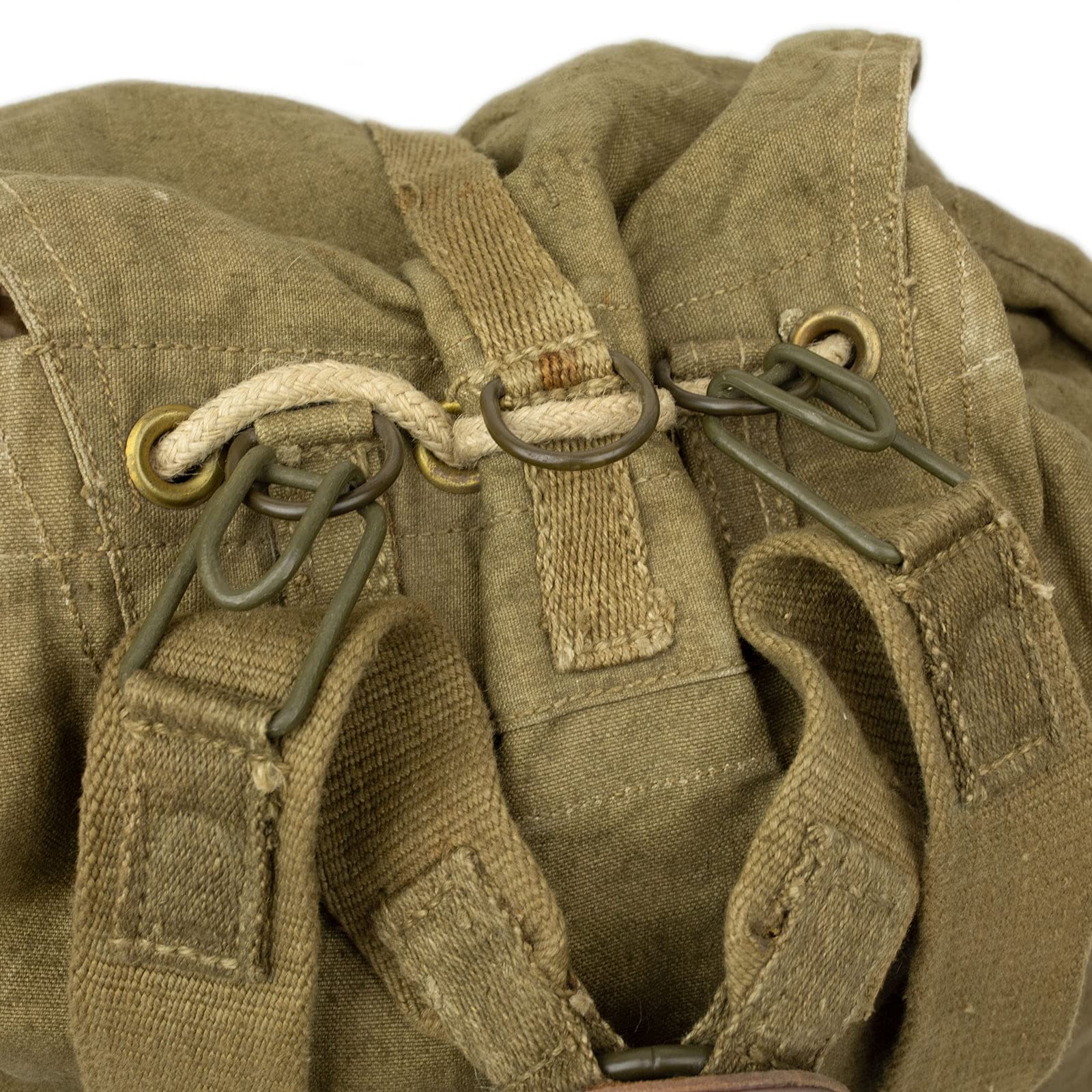 Original Czech army vintage backpack with Y straps suspenders M60 canvas daypack rucksack retro hiking buschraft