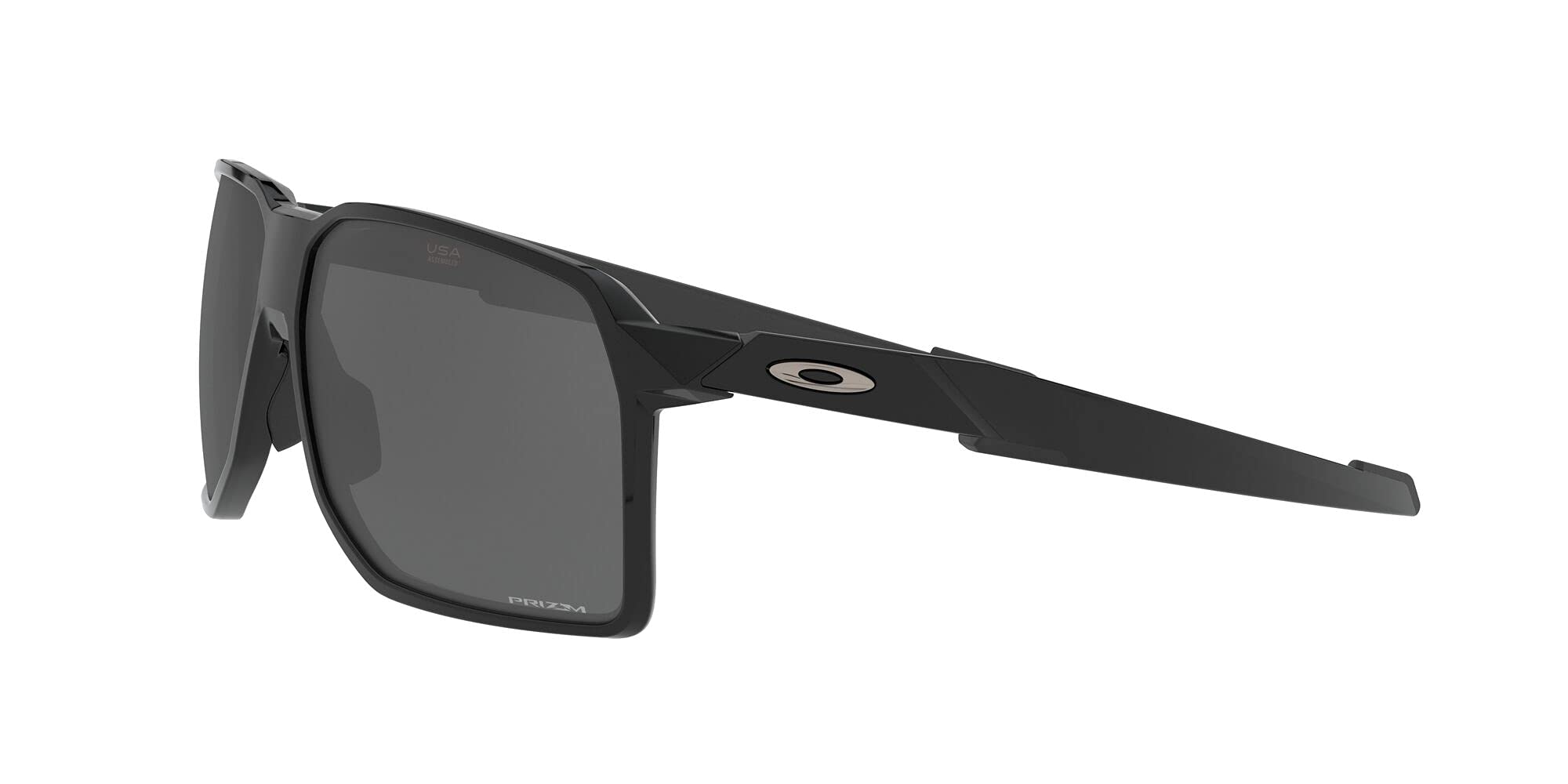 Oakley Men's OO9446 Portal Rectangular Sunglasses, Polished Black/Prizm Black, 62 mm
