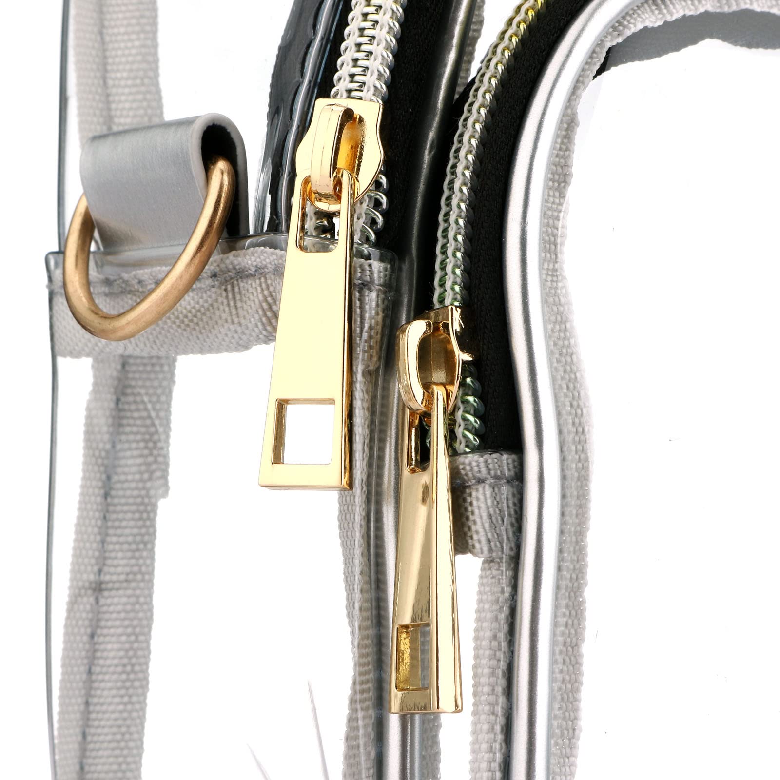 Vistatroy Clear Purse for Women Stadium Approved, Small Clear Clutch Crossbody Bag with Zippers